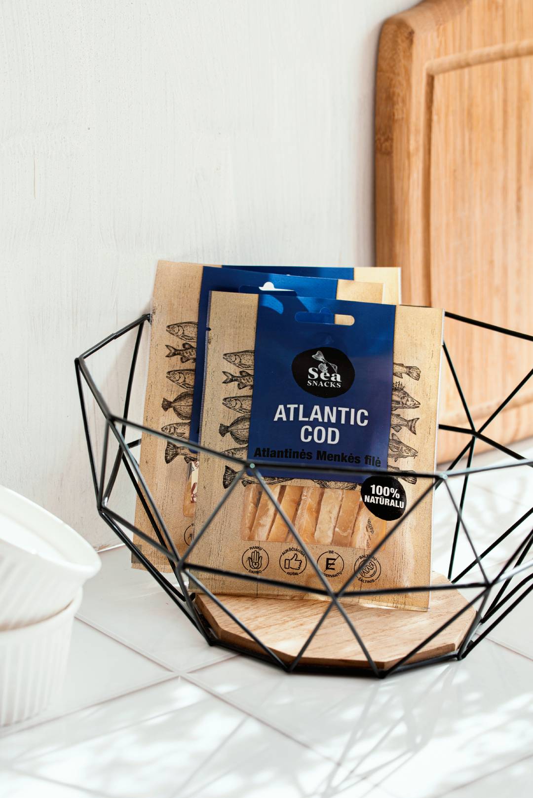 Sea Snacks Dried Atlantic Cod fillet strips – Jerky Store Europe